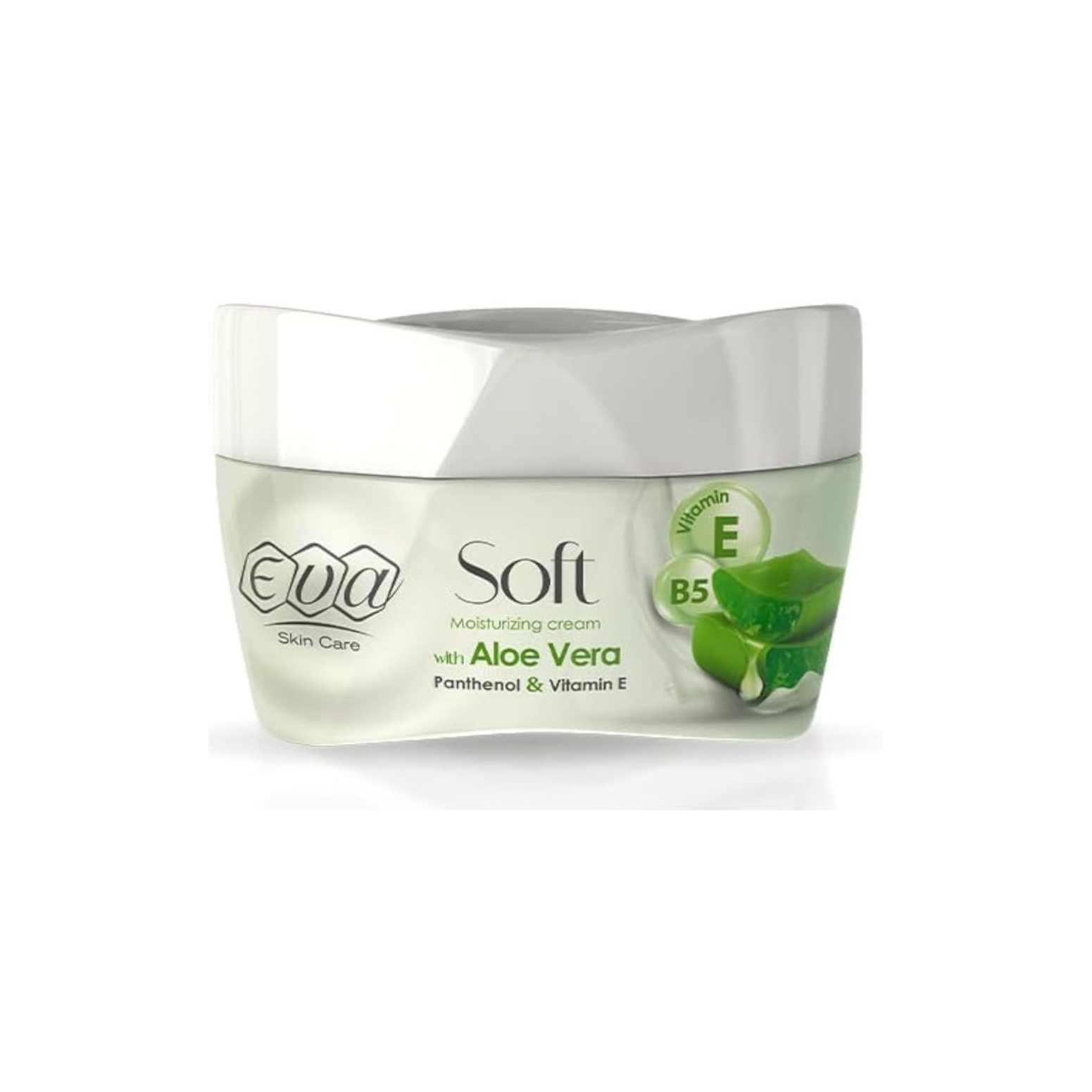 Eva Skin Care Soft Moisturizing Cream with Aloe Vera, Panthenol & Vita ...