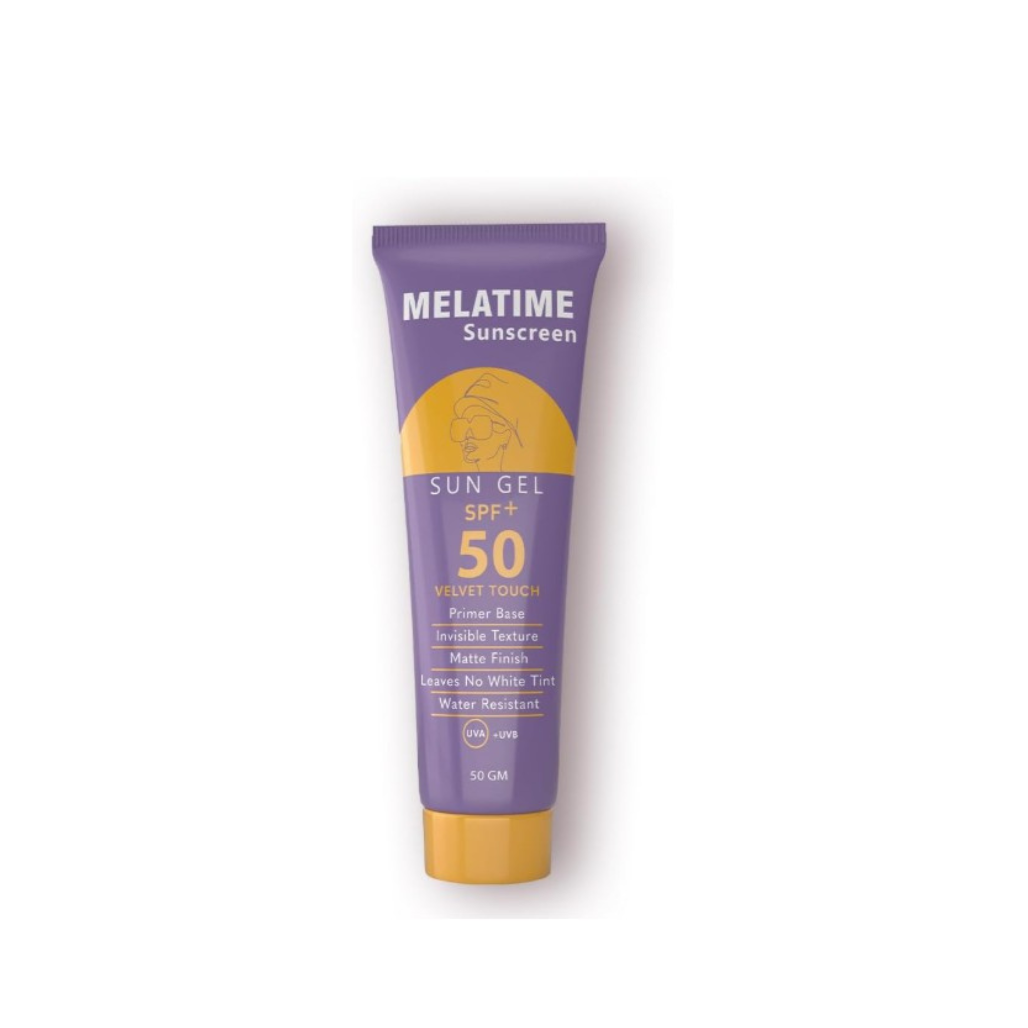 Melatime Sunscreen SPF 50+ Sun Gel Velvet Touch 50gm – Haidy