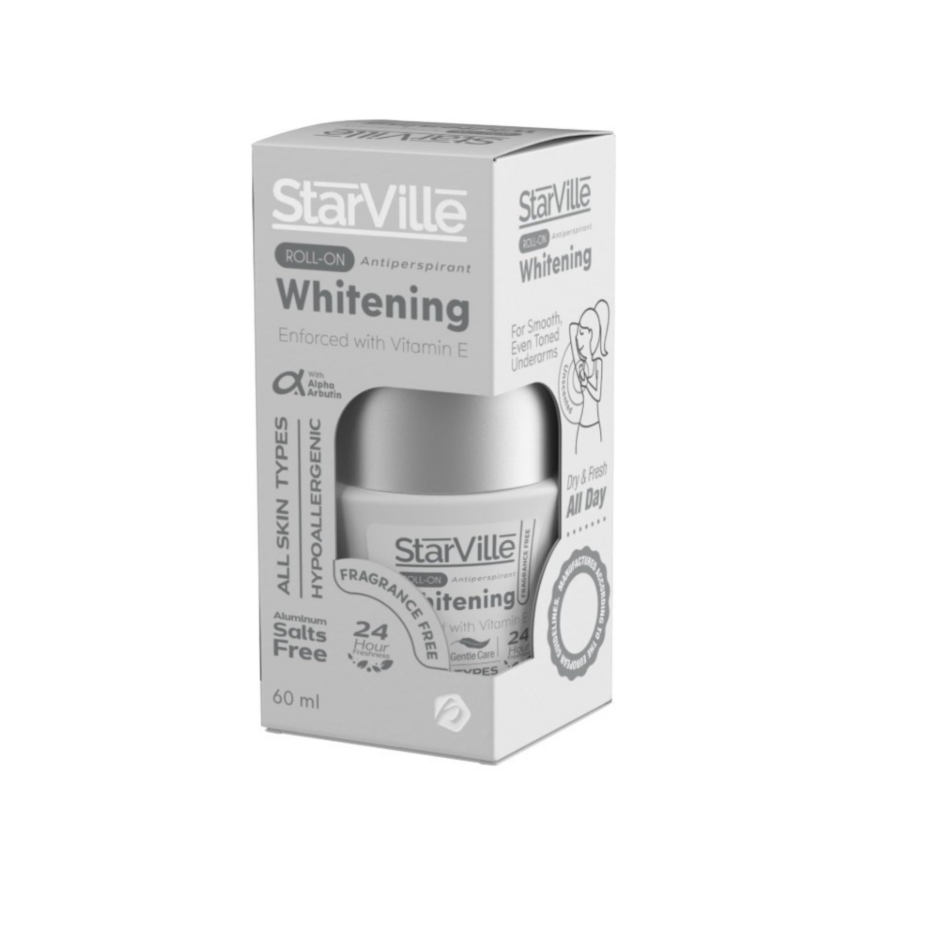 Starville Whitening Roll On Fragrance Free 60ml – Haidy